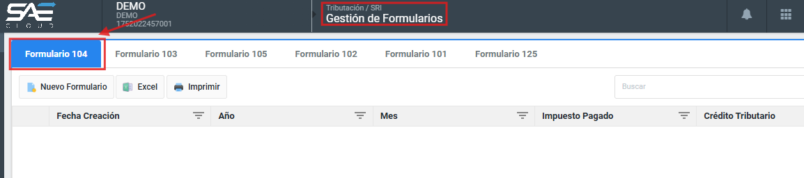 ¿Cómo generar el formulario 104?